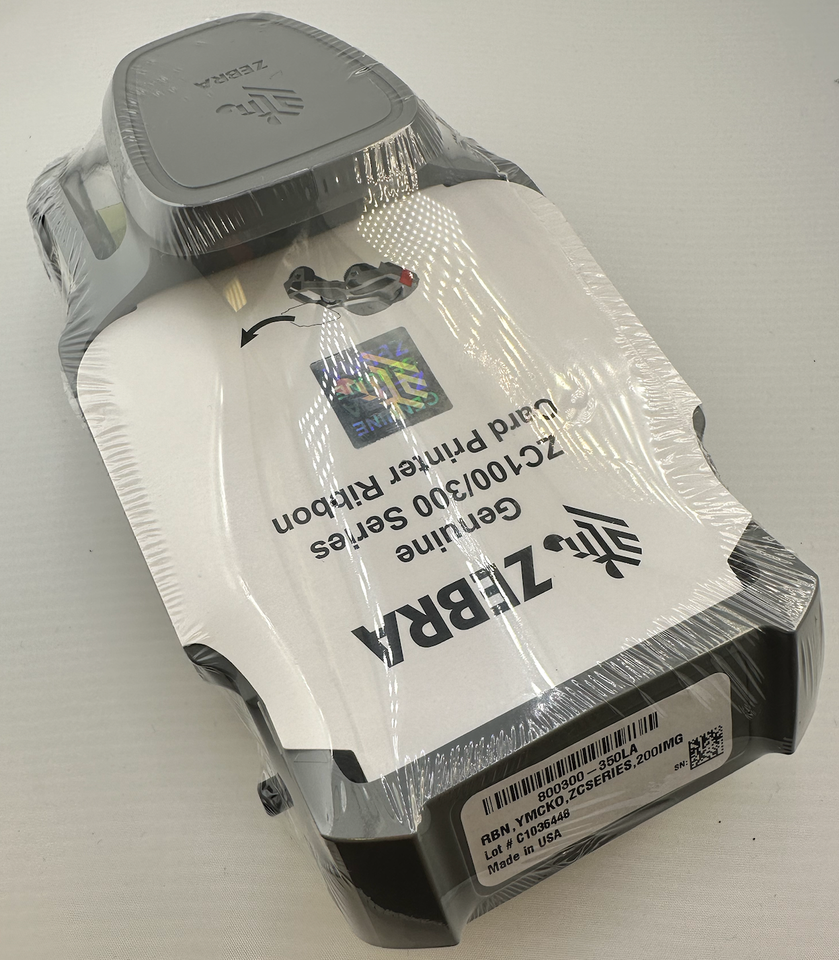 Zebra 800300-350LA/250LA YMCKO Color Ribbon 200 Images/ ZC100/300 ...