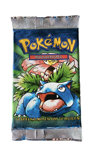 Pokémon 1st Edition Base Set GERMAN Booster Pack Unwieghed Venasaur Art ...