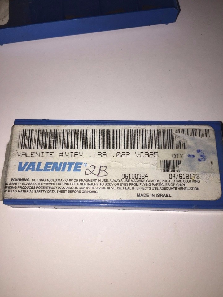 WALTER VALENITE CARBIDE INSERTS QUANTITY 9 VIPV .189 .022 VC925 | eBay
