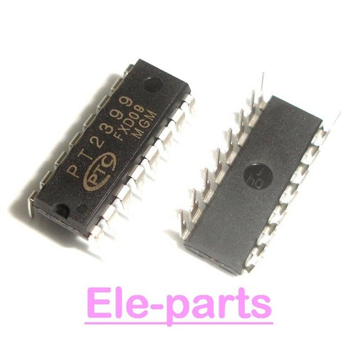 100 PCS PT2399 DIP-16 2399 Echo Processor IC Integrated Circuits Chip ...