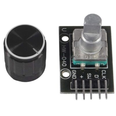 360° Rotary Encoder Module KY-040 Brick Sensor Clickable Switch Arduino ...