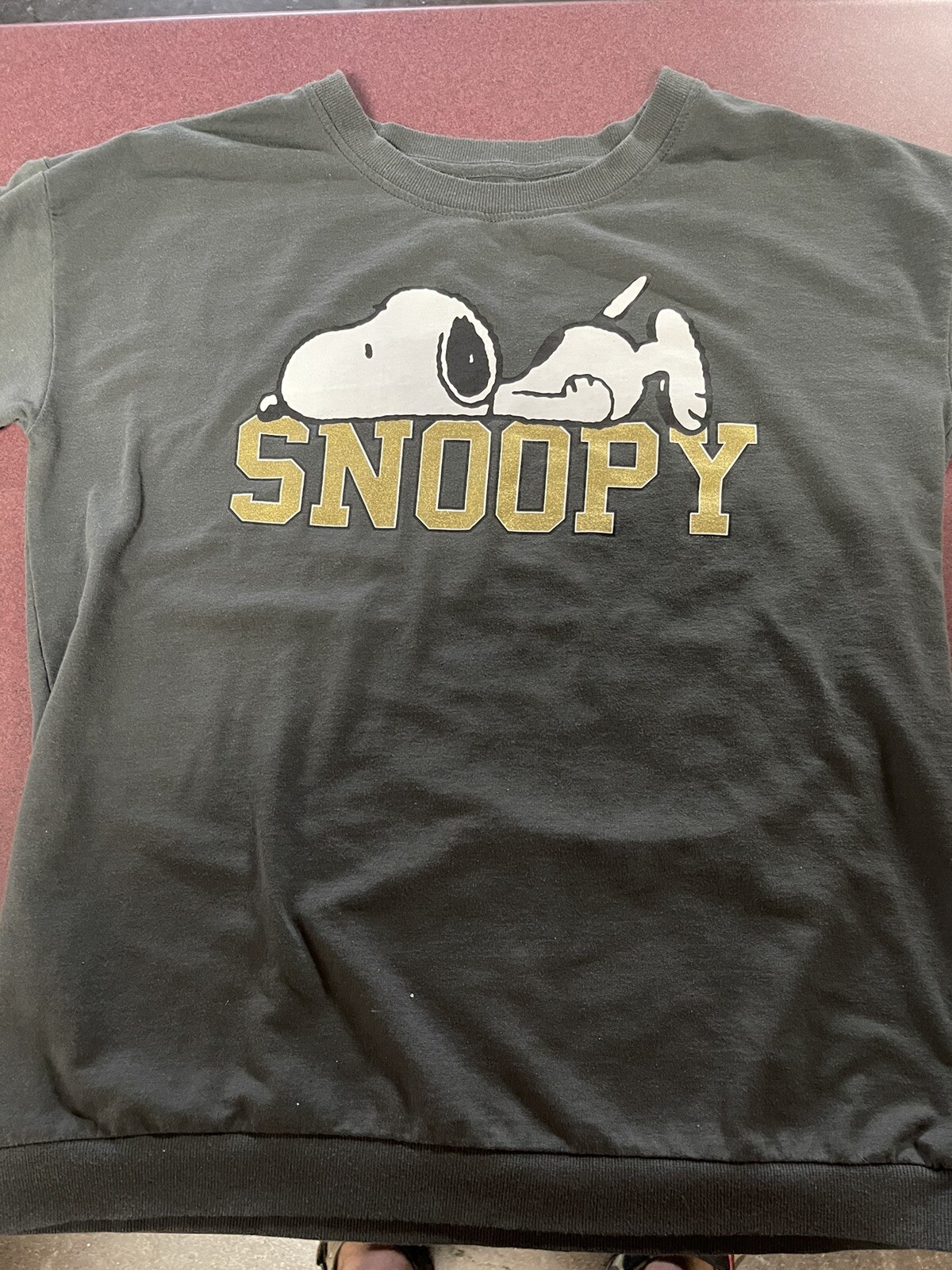 Snoopy Mighty Fine Presents Peanuts Womens XL Long Sl… - Gem
