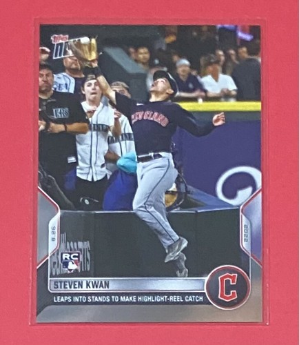 2022 MLB Topps Now Steven Kwan ROOKIE CARD SP Cleveland Guardians #785 ...