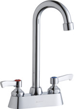 Delta Centerset Kitchen Gooseneck Spout Faucet Lever Handles Model ...