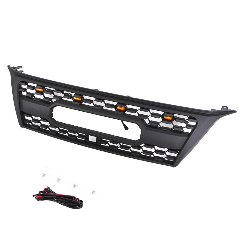 Matte Black Front Bumper Grille Grill W/LED Lights For Lexus GX460 470 ...