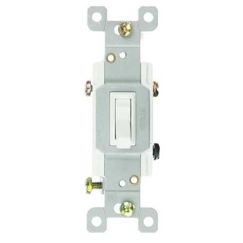 Grounded 3-Way Rocker Wall Switch Ivory, 15 Amp, 120V, UL Listed, 1P | eBay