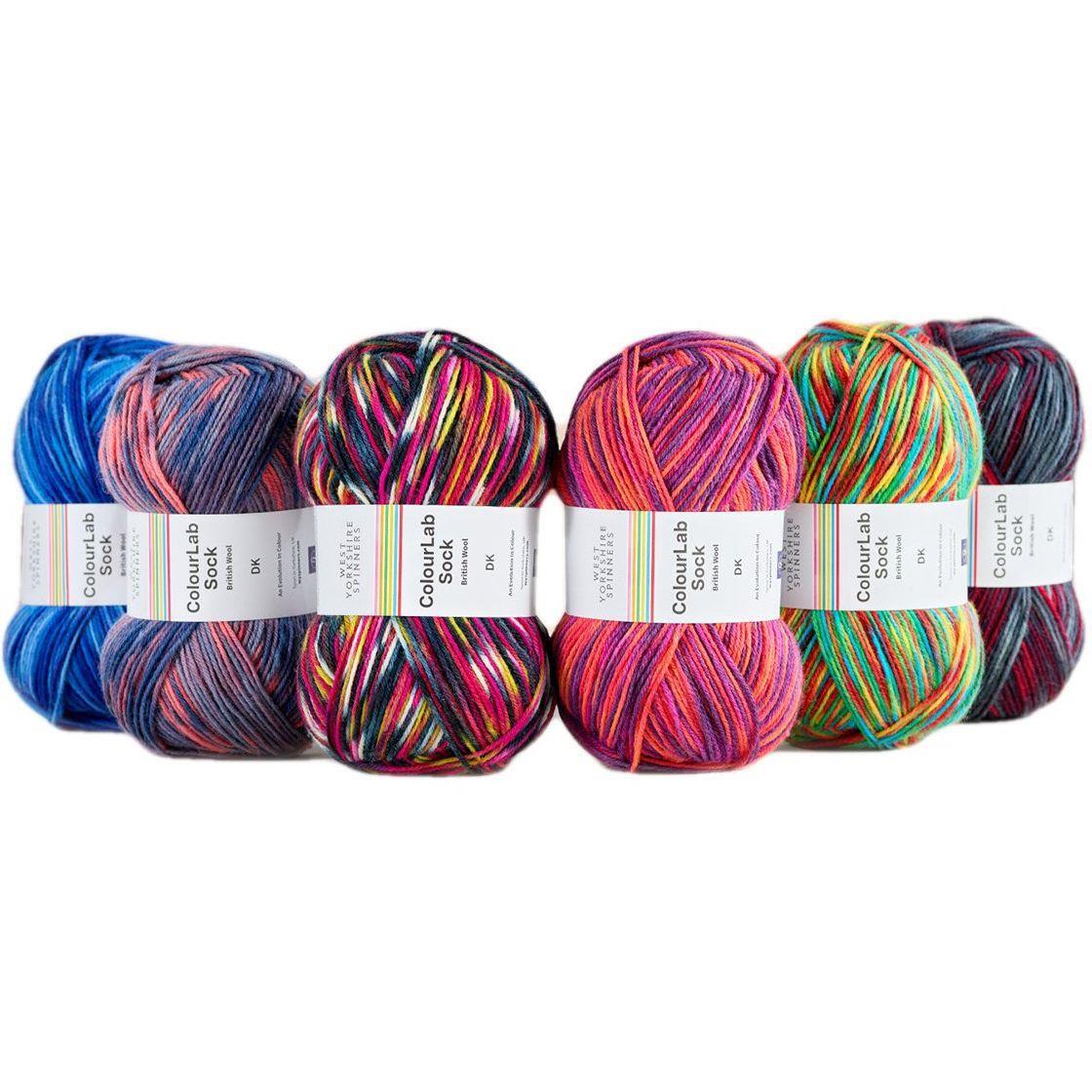 WYS Colour Lab ColourLab Sock DK British Wool Yarn 150g West Yorkshire ...