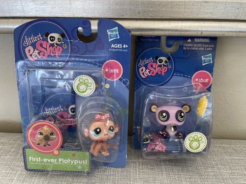 2009 Hasbro New Littlest Pet Shop Lot Monkey 1422, Panda 1305 LPS ...