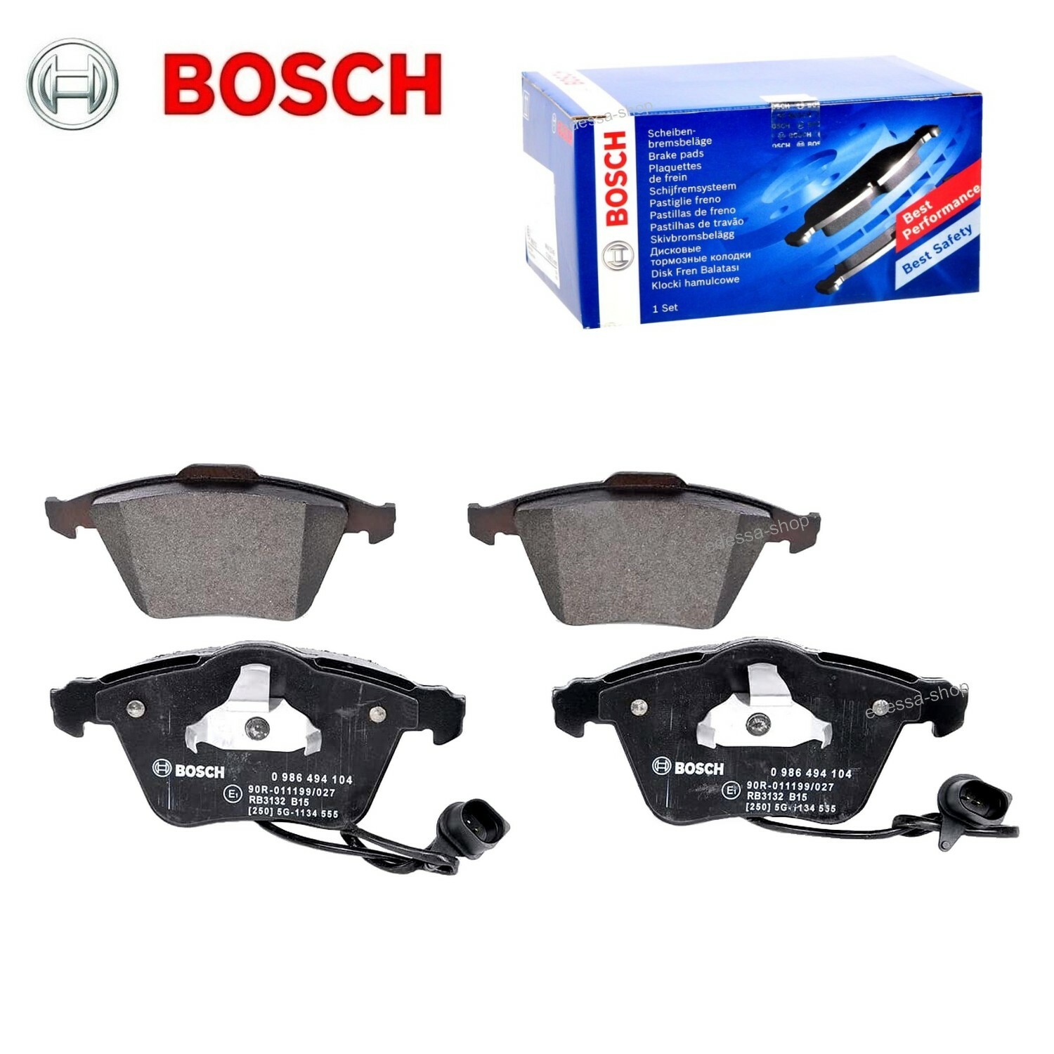 Bremsbeläge Vorne für AUDI A4 S4 B6/B7/8E/8H A6 C6/4F A8 D3/4E SEAT ...