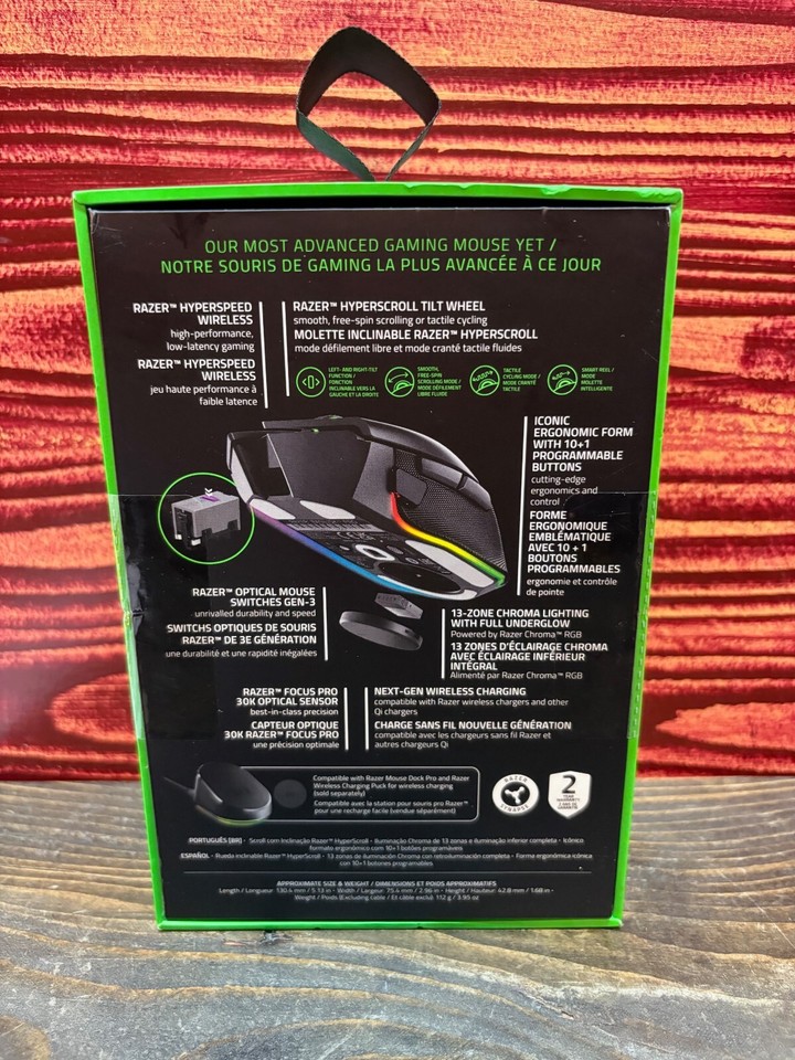 Razer Basilisk V3 Pro (RZ01-0462) Gaming Mouse (New Sealed Box Wear) | eBay