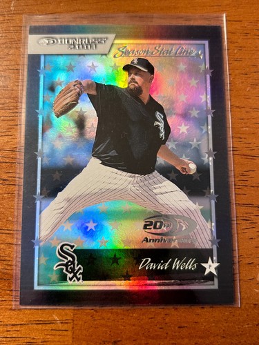 2001 Donruss Season Stat Line David Wells /166 Strikeouts Numbered ...