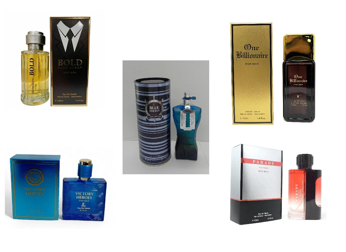 5x Herren Parfüm Restposten 100ml Eau de Parfum Mix Set Männer Duft ...