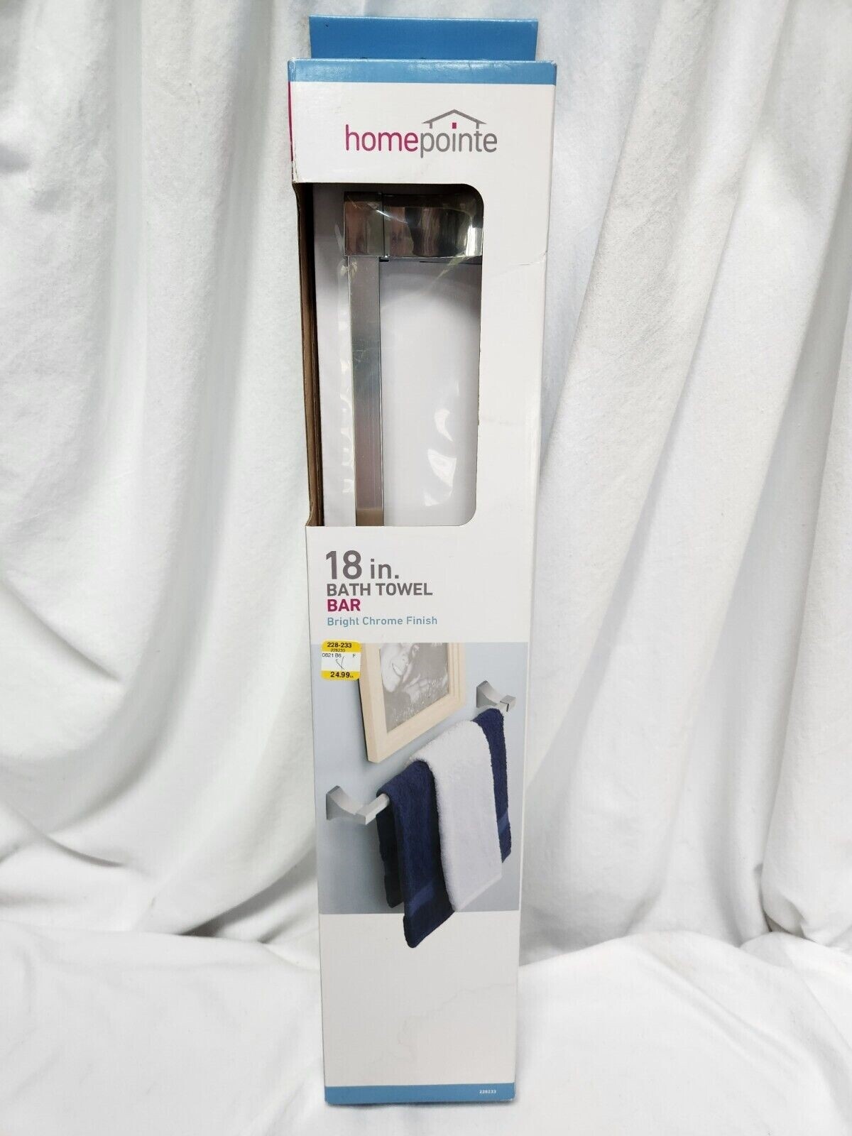 Homepointe 18" Bath Towel Bar Polished Bright Chrome Finish | eBay