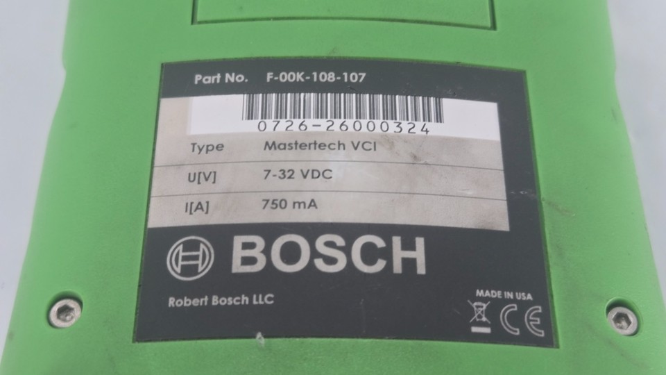 Bosch Mastertech VCI Vehicle Communication Interface F-00K-108-107 | eBay