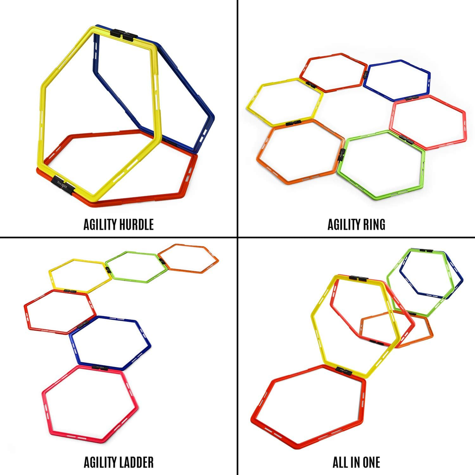 Hex Agility Rings/Speed Rings with Carrying Bag – Hexagon Rings ...