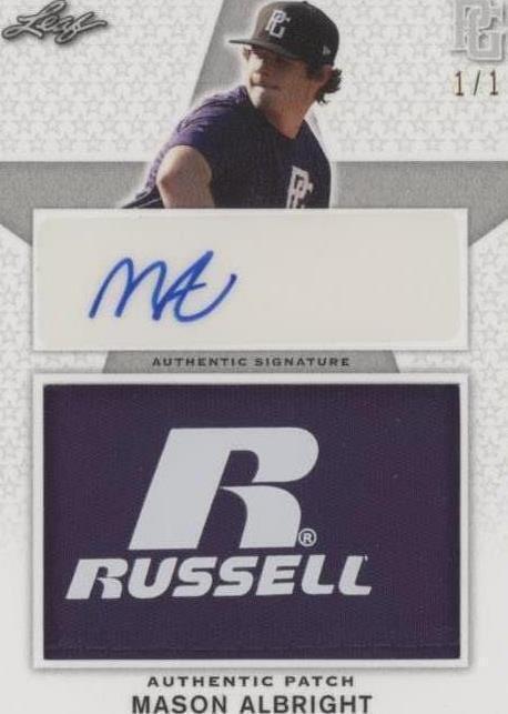 2020 Leaf Perfect Game National Showcase - Patch Autographs Mason ...