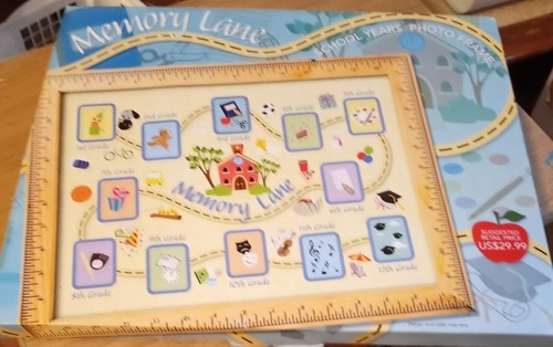 Memory Lane School Years Photo Frame 1st -12th Grade Collage Wood Ruler ...