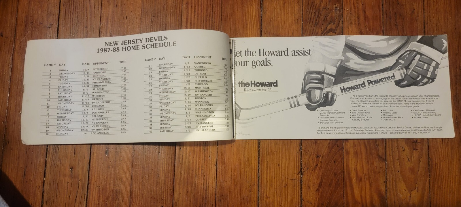 1987-1988 JERSEY DEVILS SEASON TICKET BOOK | eBay