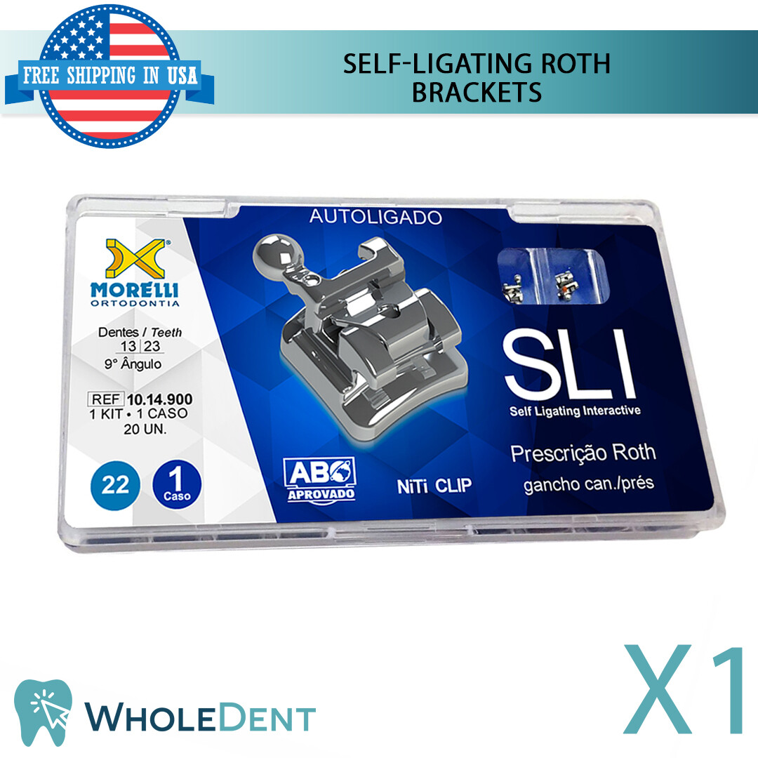 Orthodontic Dental SLI Self Ligating Brackets Braces Kit Roth Morelli ...