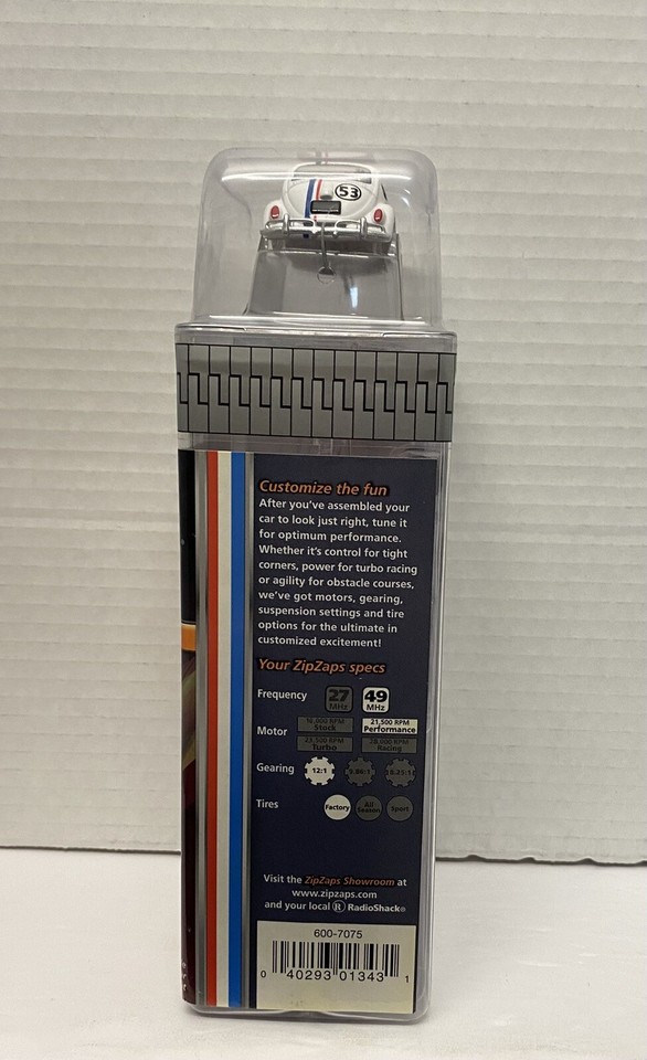 Herbie Fully Loaded Zip Zaps Micro RC 1:64 Scale Radio Control Car ...