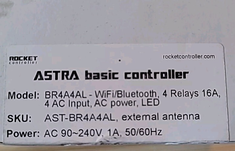 ASTRA SMART HOME basic controller, microcontroller ESP32, 4 Relays 16A, 4 AC... | eBay