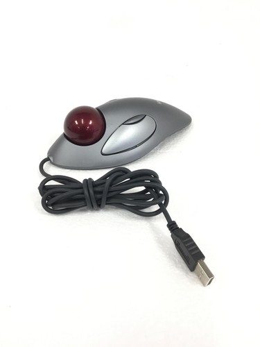 LOGITECH T-BC21 Marble Ergonomic Ball Wired Mouse USB 810-000767, FREE ...