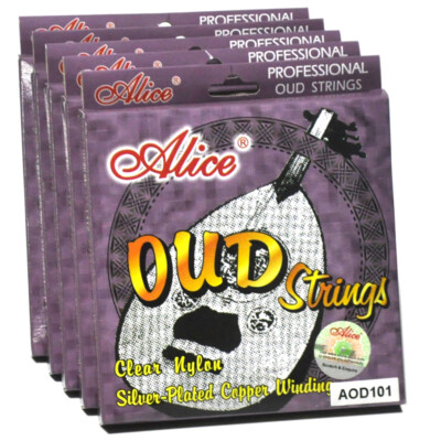 5 Sets Alice AOD101 OUD Strings Nylon Silver-plated Copper for 10 ...