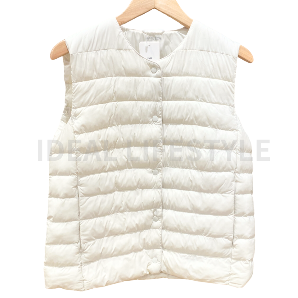 UNIQLO PUFFTECH Compact Vest S-3XL 5Colors Packable Warm Padded Women ...