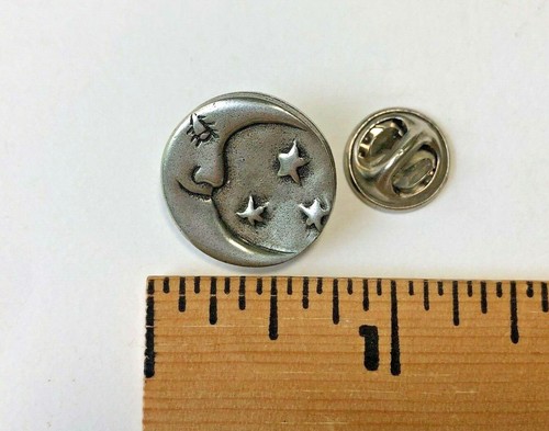 Maiden Vermont Half Moon & Stars Pewter Stick Pin Danforth Pewter ...