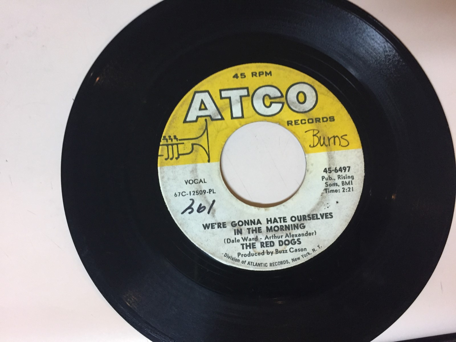 R&B 45 RPM RECORD - THE RED DOGS - ATCO 6497 | eBay