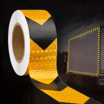 3m High Visibility Reflective Warning Tape Conspicuity Sign Safety ...
