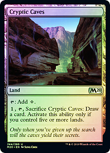 Cryptic Caves FOIL Core Set 2020 / M20 NM Land Uncommon MAGIC MTG CARD ...