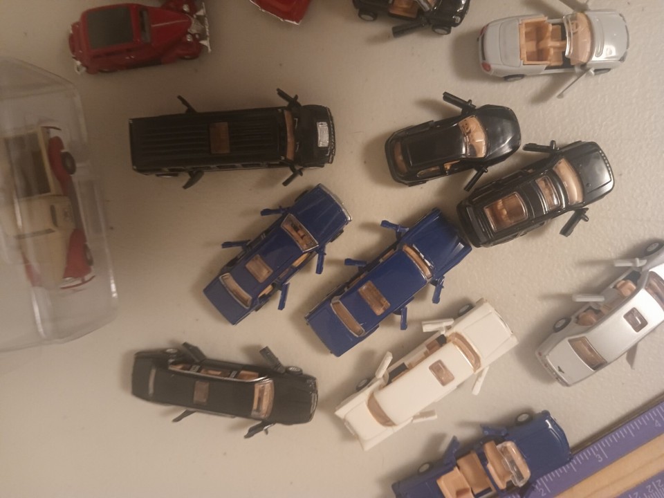 Ho 1:87 Scale Car Lot Of 22 Limousine Vintage Pickup Sports Car More ...