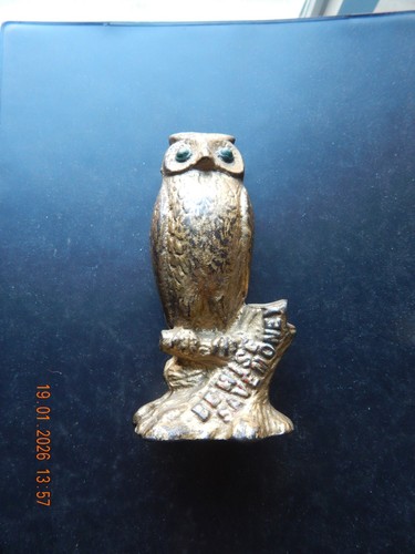 Original Antique Cast Iron Bank Child's Toy Owl BE WISE SAVE MONEY | eBay