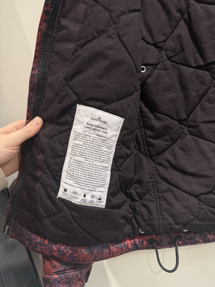 Stone Island Raso Gommato Camo OVD Jacket | eBay UK