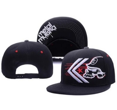 Metal Melisha Black Hat Basketball Cap X sports Dirt Bike Adjustable ...