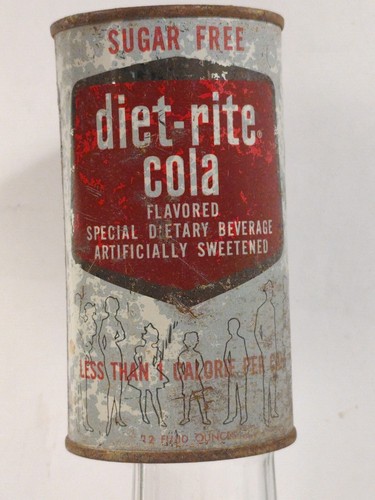 diet-rite cola soda red and white can NEHI Royal Crown Cola 12 ozs ...