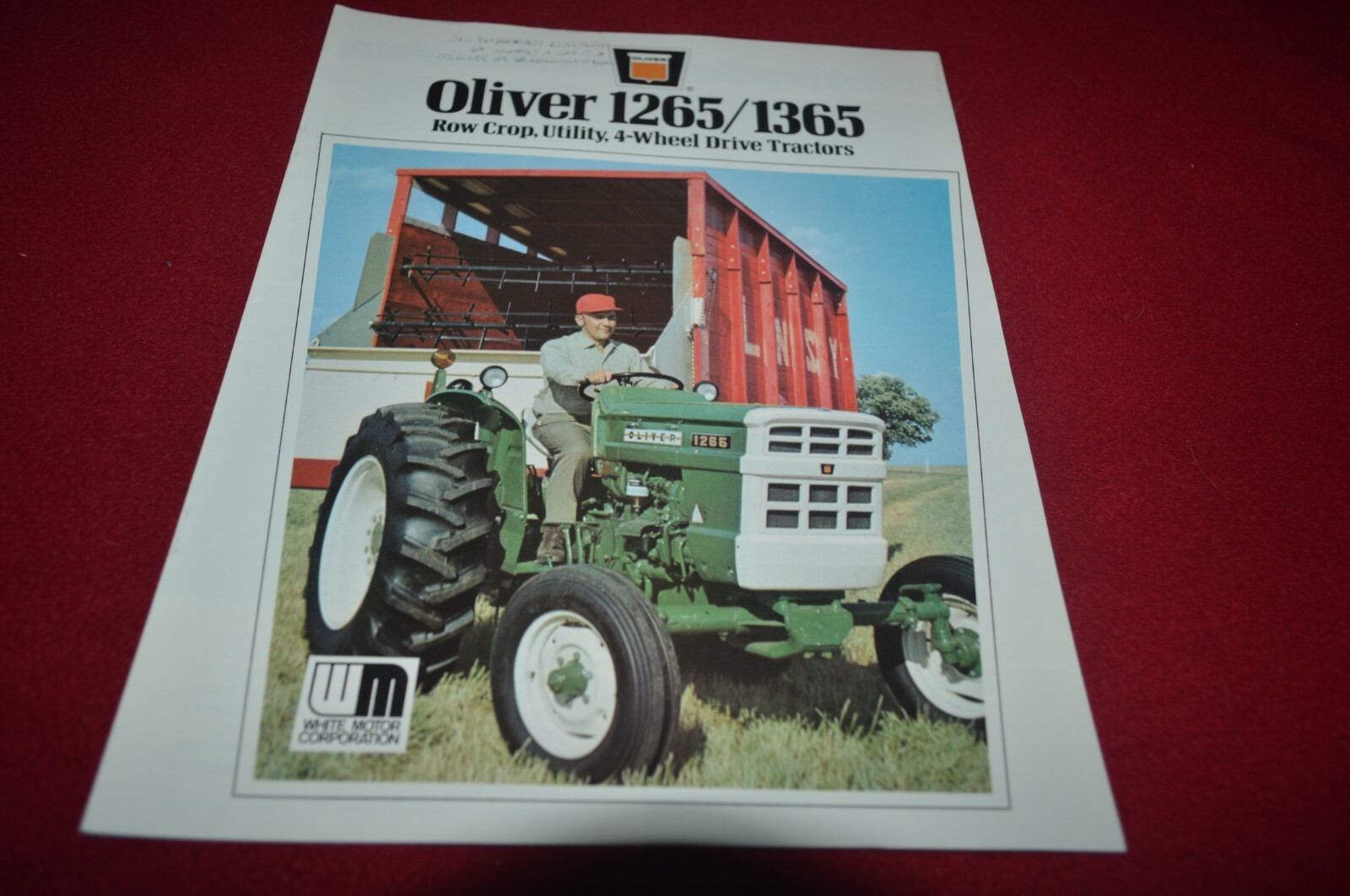 Oliver 1265 1365 Tractor Dealer's Brochure TBPA | eBay