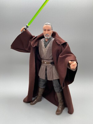 Custom Star Wars 6in Black Series Jedi Count Dooku Figure yoda jinn qui ...