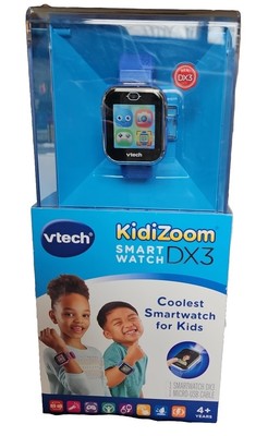 VTech KidiZoom Smart Watch DX3 - Blue - Brand New In Box 3417765490002 ...