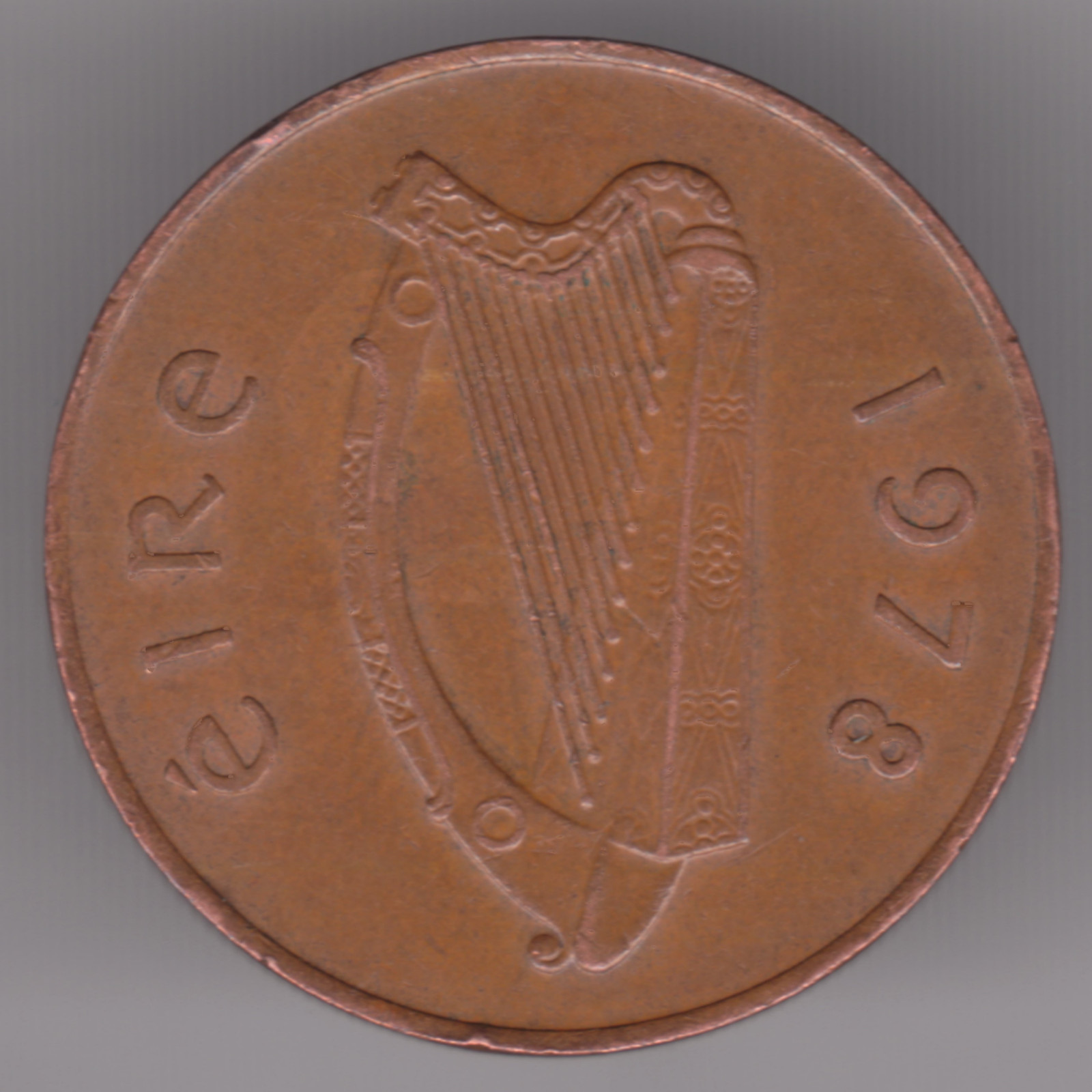 Ireland 2p Pence 1978 Bronze Coin - Stylized Bird and Harp | eBay UK