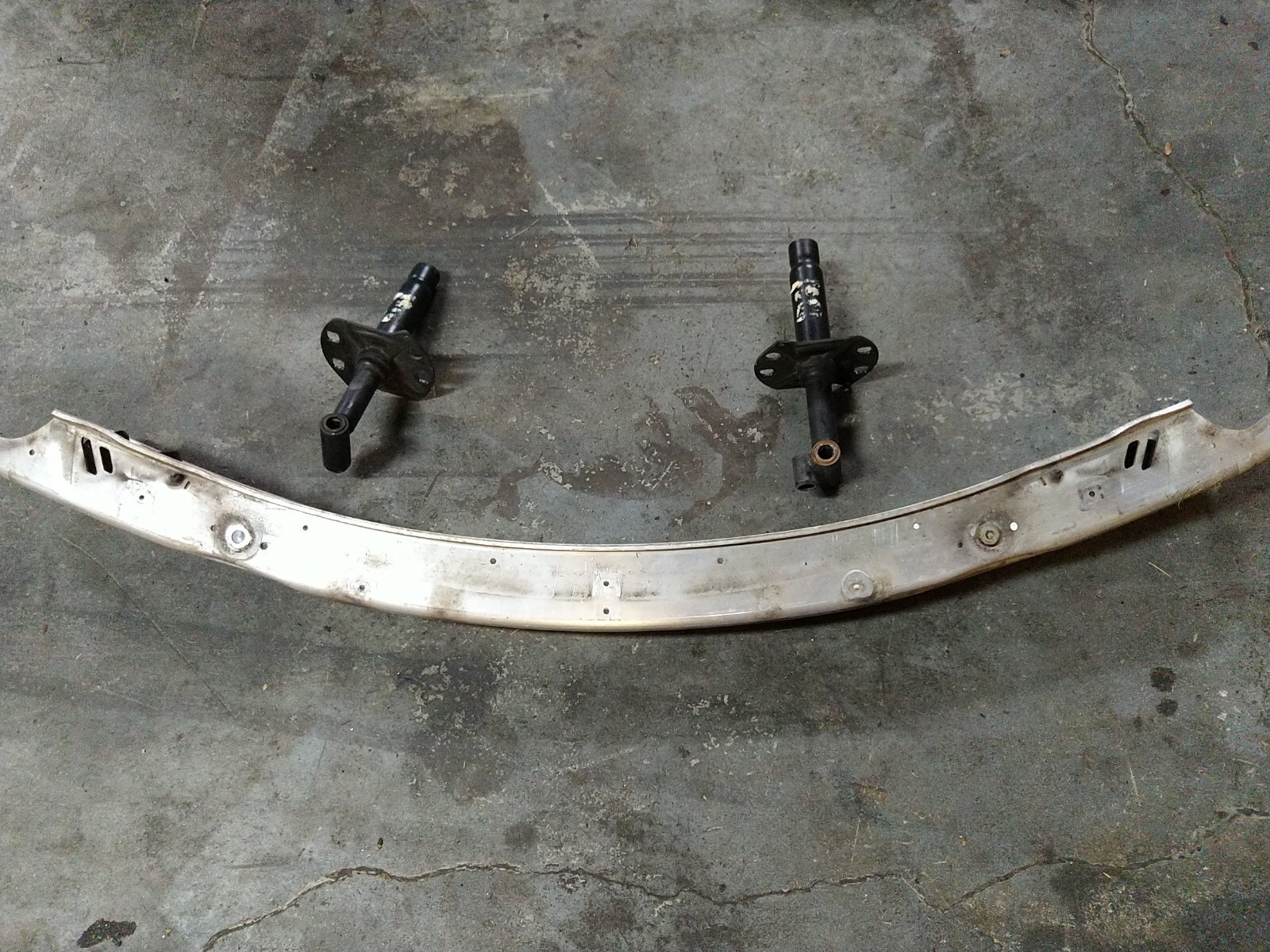 BMW E46 OEM Front Bumper Reinforcement Bar Carrier & Impact Shock ...