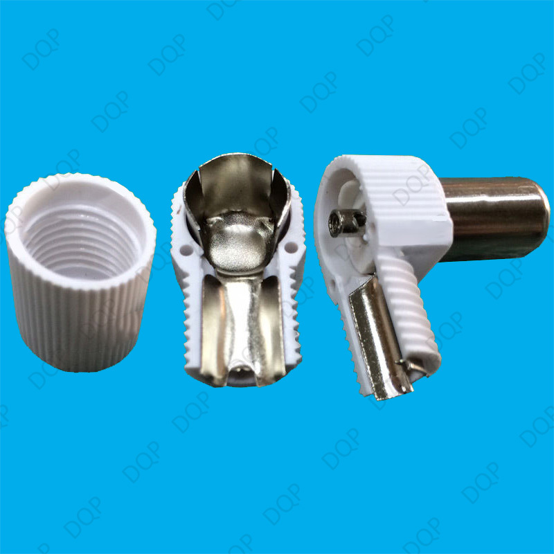 Right Angle RF Male Coaxial TV Aerial Connector Plug 90 Degrees Digital ...