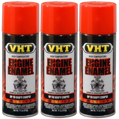 VHT Paint VHTSP119 (3-PACK); Engine Enamel 11oz Aerosol Chevy Orange ...