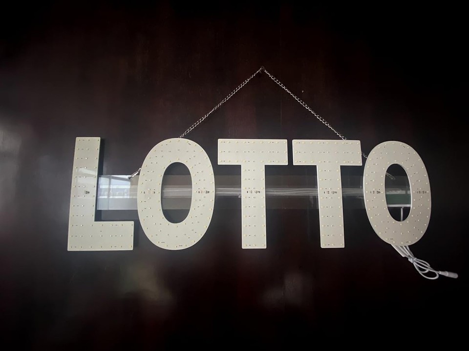 LARGE LED LOTTO Sign for Lottery Stores | 30"x10" Super Bright 5000K ...