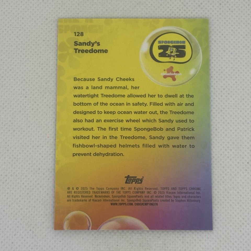 2025 Topps Chrome Spongebob | Sandys Treedome | Base! | eBay