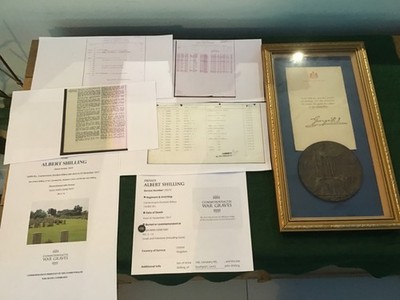 Unique Galipoli Vintage Bronze Death Penny in frame - Albert Shilling ...