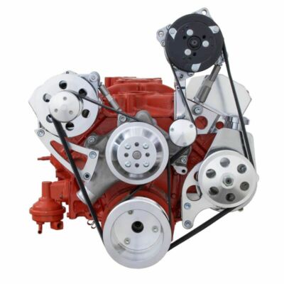 Small Block Chevy Serpentine Conversion Kit High Mount 283 305 327 350 ...