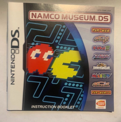 Namco Museum DS (Nintendo DS, 2007) Manual Only | eBay