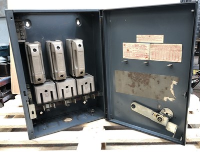 RUSTY* MEM EXEL 100Amp TPN Fused Switch Disconnector Isolator HRC Fuse ...